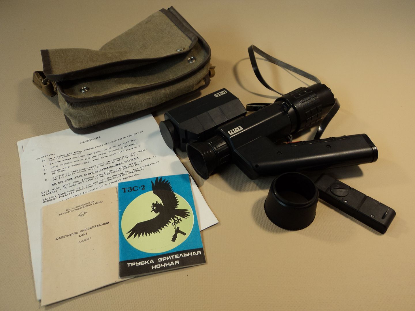 Russian Night Vision Scope Image Intensifier Black With Bag T3C-2 ...